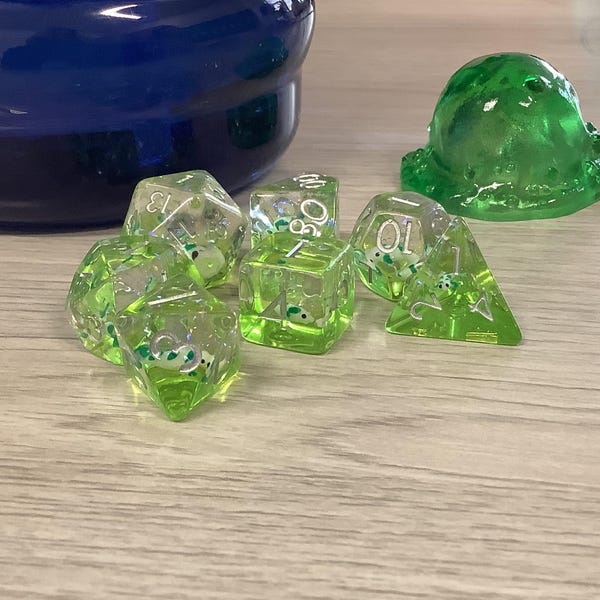 Midnight Koi Fish Dnd Dice Set for Dungeons and Dragons D20 TTRPG ...