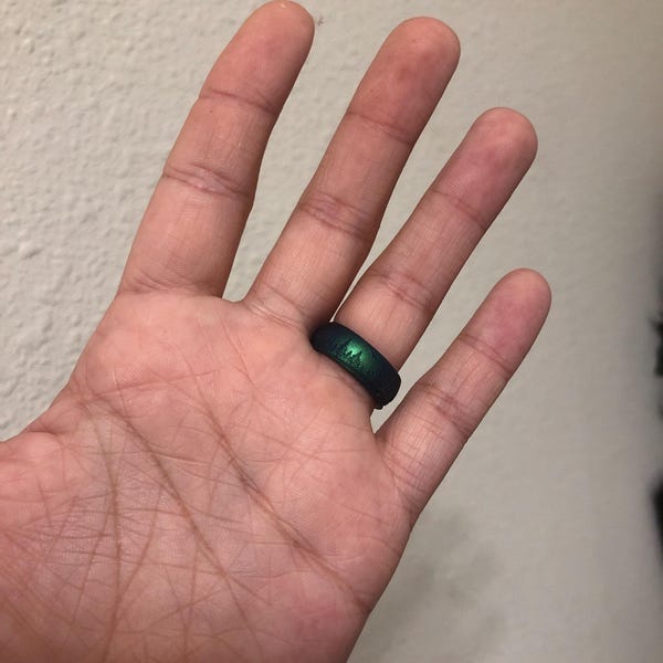 Custom Engraved Silicone Ring for Men Women, Personalized Silicone ...