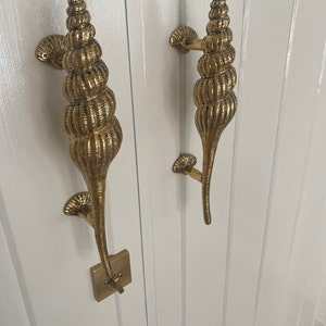 2 Heavy Brass Ring Pull BANGER 17cm Vintage Old Style Hand | Etsy