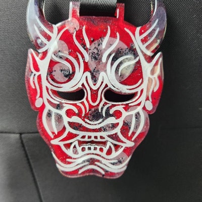 Kitsune Fox & Oni Blade Sticker - Etsy