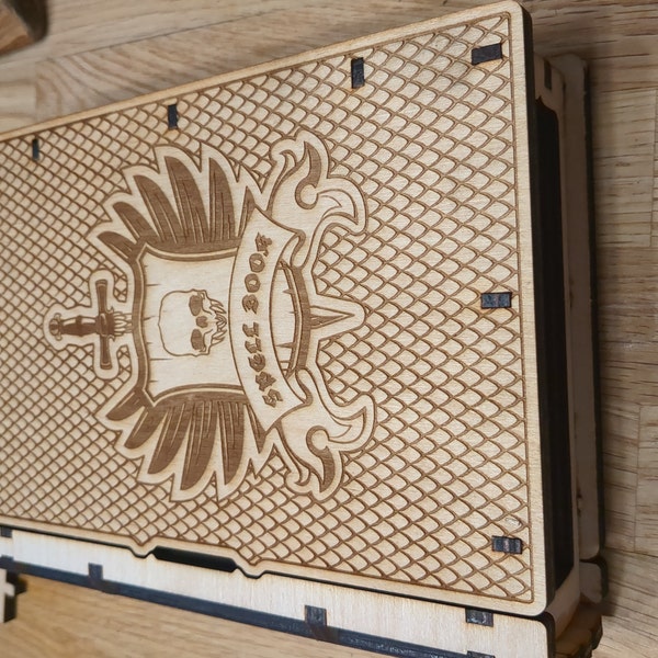 Laser Cut Slider Book SVG: Dice & Figurine Storage (digital Product) - Etsy
