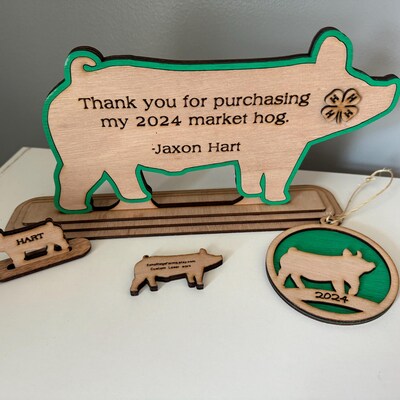 Market Barrow Hog Pig Show Award for Livestock Show Expo 4H Trophy - Etsy