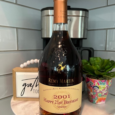 Birthday Custom Label, 1738 Cognac Custom Label, Personalized Cognac ...