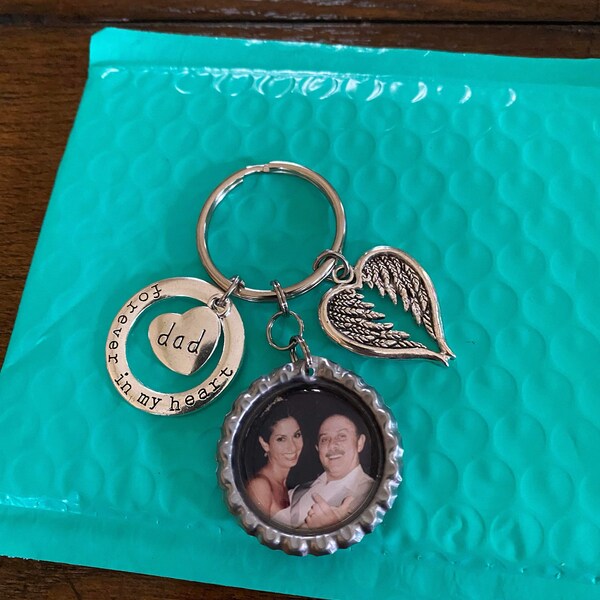 Memorial Keyring - Memorial Photo Gift - Custom Memorial Gift ...