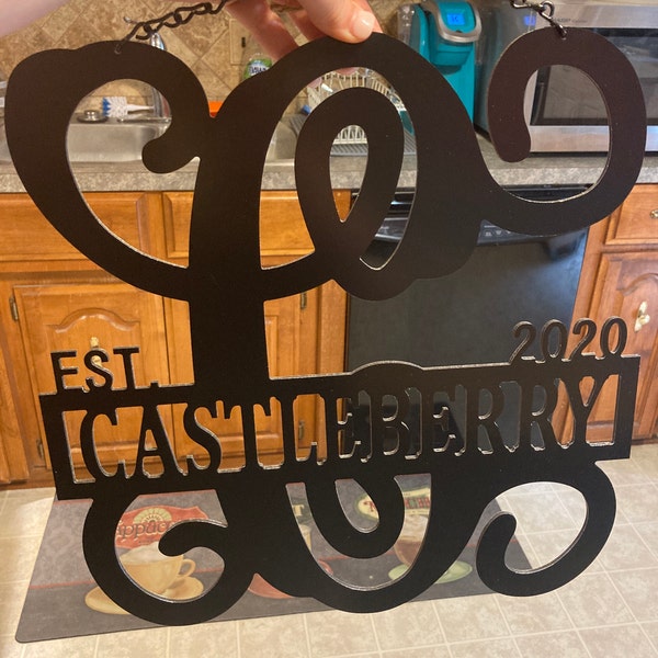 Last Name Garden Flag Custom Garden Sign Personalized Name or Address ...