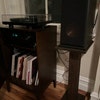 Audio Speaker Stands. Solid Wood. Movie Sound. Boom Box Speakers Stand ...
