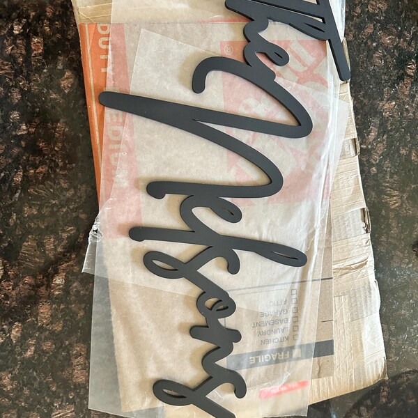 Custom Last Name Sign, Family Name Sign, Personalized Name Sign ...