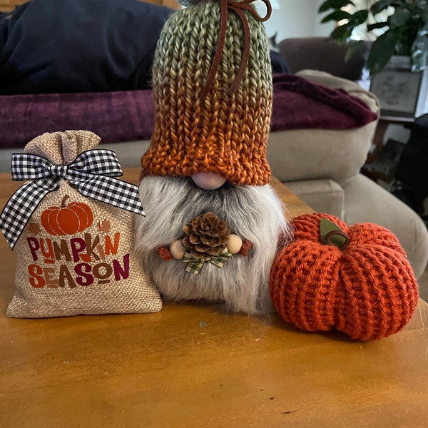 Fall Pine Cone Decor, Fall Gnome, Fall Shelf Sitter Gnomes, Fall Tiered ...