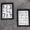 Alphabet Printable, Letter Poster, Black and White Nursery Decor, Wall ...