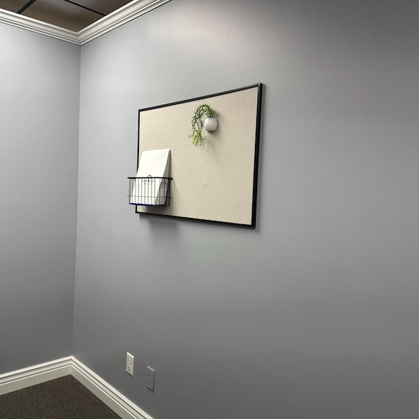 Linen Magnetic Board Office Organization Modern Custom Command Center ...