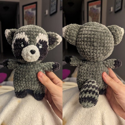 Crochet Pattern Chocho the Raccoon, Cute, Soft Toy, Handmade, Amigurumi ...