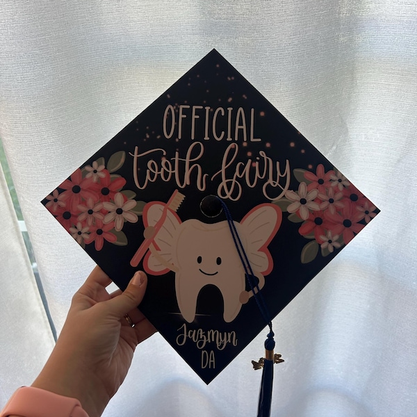 Custom "official Tooth Fairy" Graduation Cap Topper, Dental Hygiene - Etsy