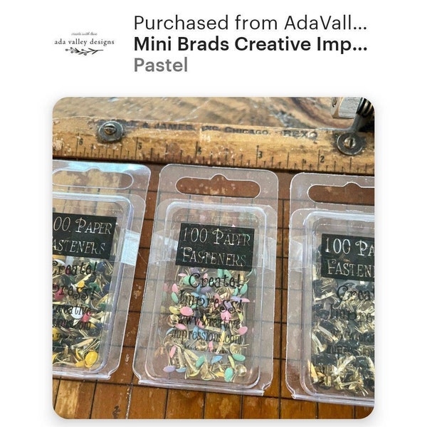Mini Brads Creative Impressions Mini Metal Paper Fasteners - Choose ...
