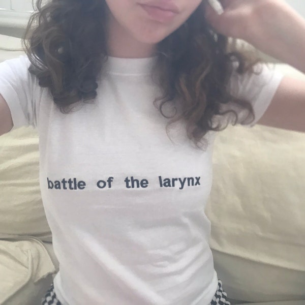 Custom Text Tshirt White Baby Tee Customised Embroidery White Crop Top ...