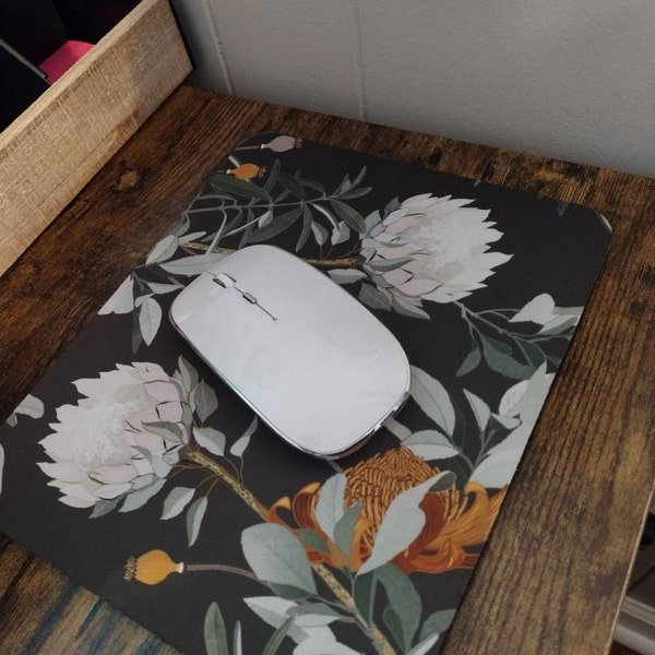 Mouse Pad Protea Floral Mouse Pad Floral Mouse Pad Office Mouse Pad ...