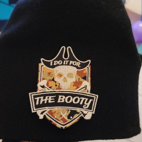 Pirate "for the Booty" Embroidered Morale Patch - Etsy