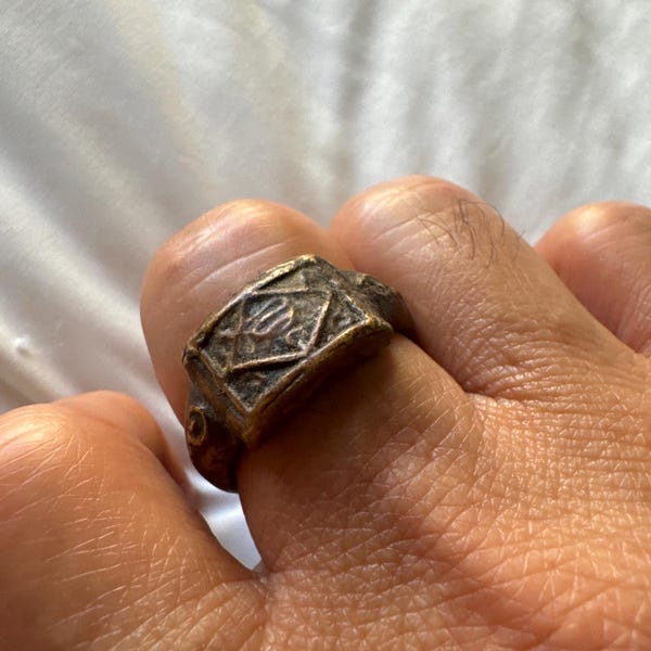 Gold Hindu God Ganesh Magic Ring From Deva Holy Place / Powerful Lucky ...