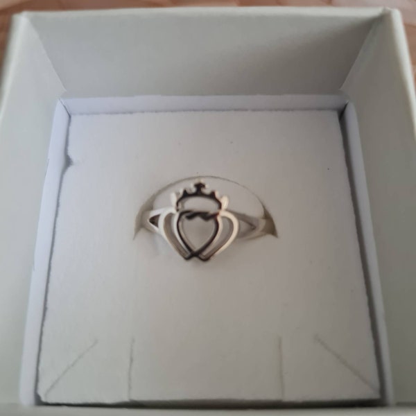 Coeur De Vendée Ring, Sterling Silver, Coeur Vendéen, Double Heart Holy ...