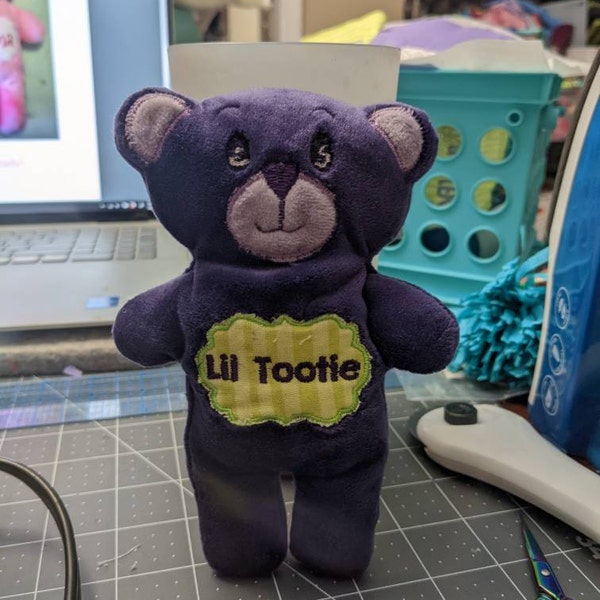 Teddy Bear Stuffie ITH Embroidery , Machine Pattern, ITH Bear Stuffie ...