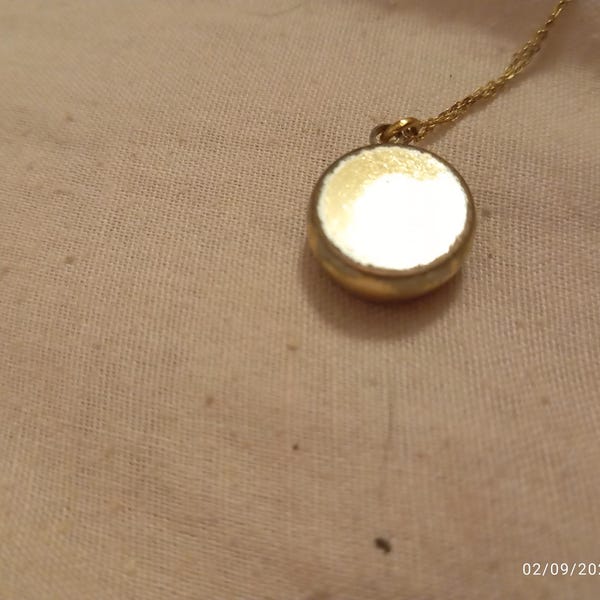 Dainty Gold Working Compass Necklace. 18k Gold Vermeil. Unique Handmade ...