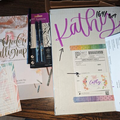 Modern Calligraphy KIT: Includes 1 Book and 2 Pens plus Bonus Dual ...