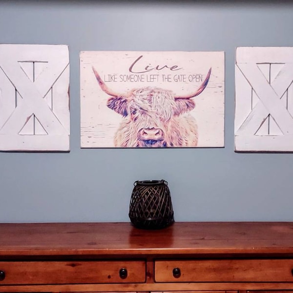 Farmhouse Wall Decor | Cow Sign | Farmhouse Sign | Cow Decor ...