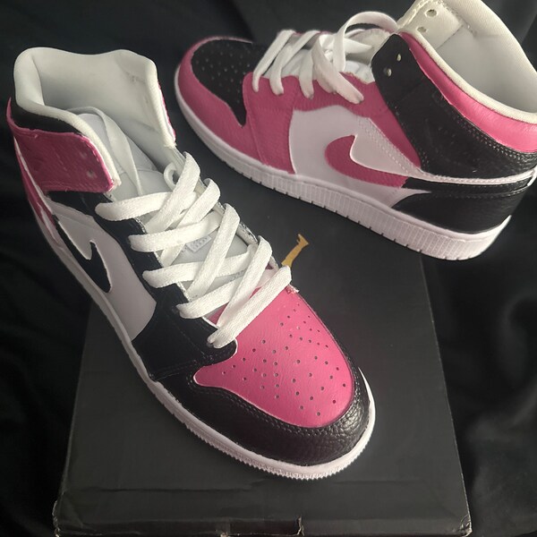 Custom Black Pink & White J1 - Etsy