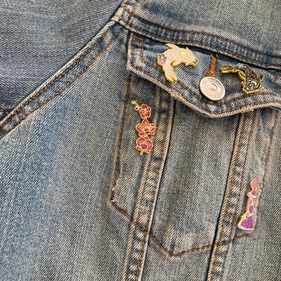 Pink Orchid Enamel Pin: Elegance in Bloom - Etsy