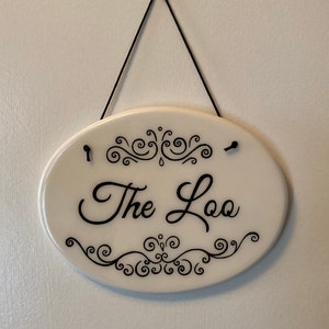 The Loo Sign, Toilet Sign, Bath Door Sign, Bathroom Sign, WC Sign ...