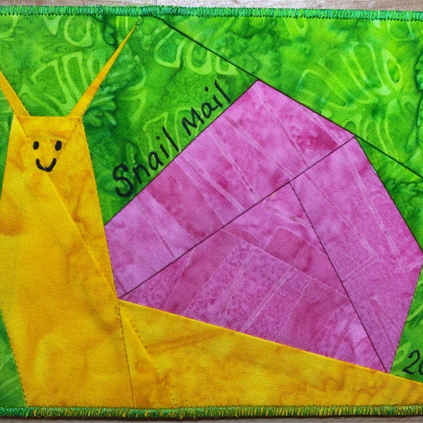 Snail Paper Pieced Quilt Pattern in PDF - Etsy