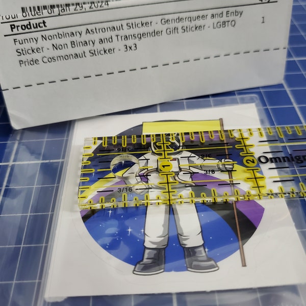 Cute Nonbinary Fox Sticker | Genderqueer and Enby Sticker | Non Binary ...