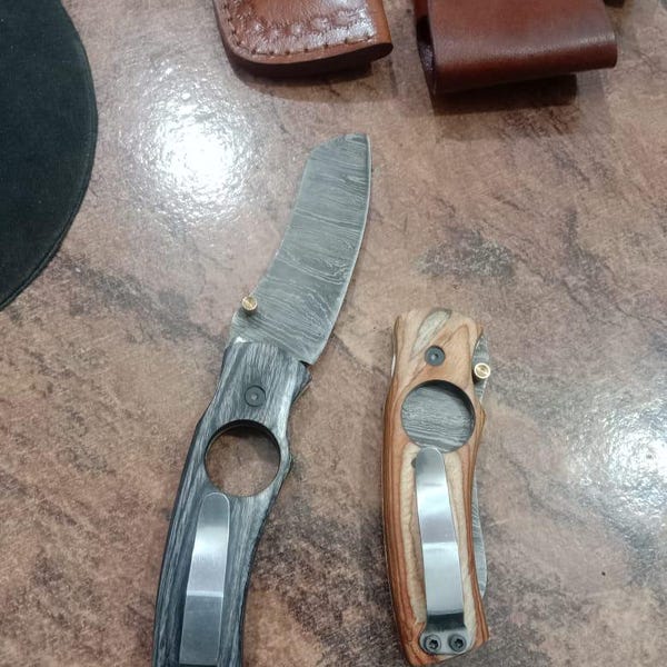 Handmade Black Leather Wrist Cuff Sheath With Hidden Blade, Leather ...