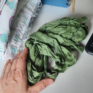 1 Oz Sari Silk Threads W/ribbon Pieces Free Shipping Journal - Etsy