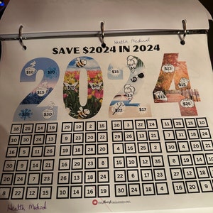 Save 2024 in 2024 Savings Challenge | Printable PDF | DIGITAL DOWNLOAD ...
