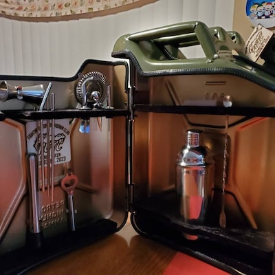 Gas Can Bar, Jerry Can Mini Bar, Gift for Him, Drinking Cabinet ...