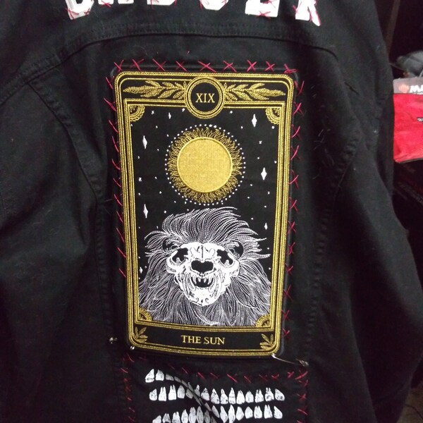 Large Embroidered Back Patch - "the Sun" - Etsy