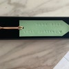 Personalised Italian Leather Bookmark With Welsh Design Detail - Etsy