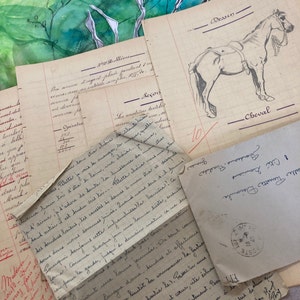 Large Antique Vintage French Handwritten Calligraphy Ledger - Etsy
