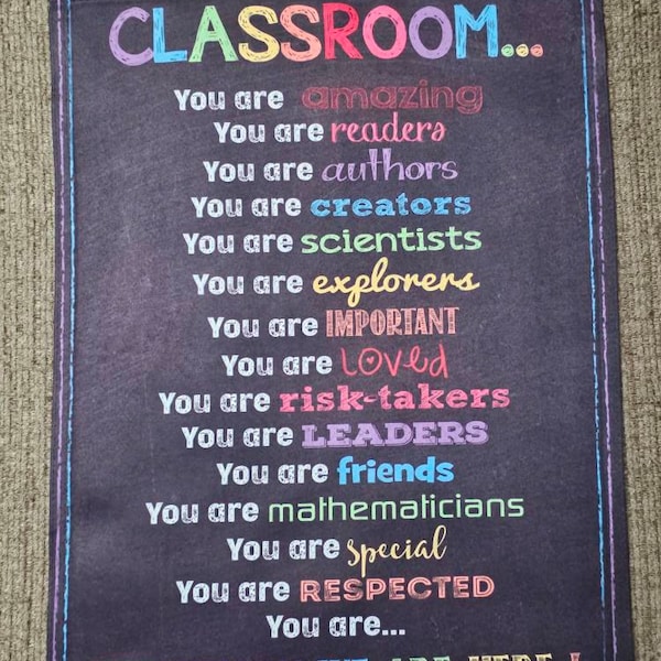 When You Enter This Classroom Sign PRINTABLE Poster INSTANT DOWNLOAD ...