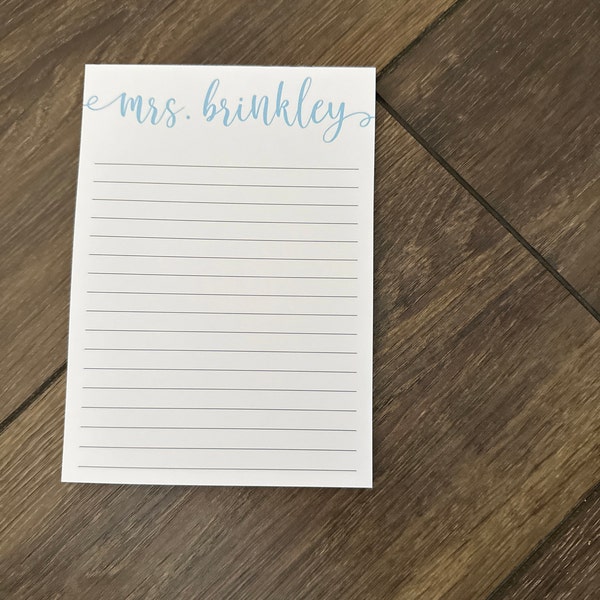 Personalized Notepad, Custom Notepad, Personalized Stationery, Writing ...