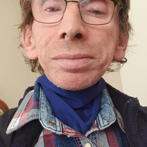 Tracheotomy Black Stretch Lace Snap-on Neck Scarf for Tracheostomy ...