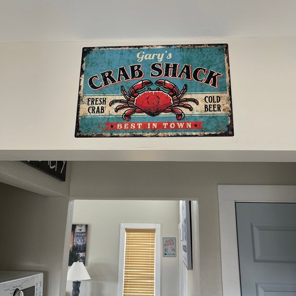 Customize Kitchen Sign Crab Shack Signs Restaurant Decor Outdoor ...