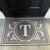 Custom Initial Monogram Welcome Mat/doormat/rug - 24" X 36" - High ...