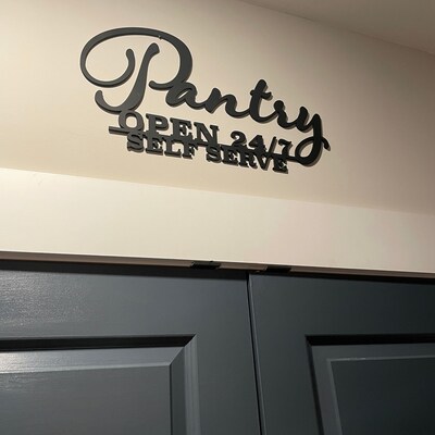 Pantry Sign Home Decor Gift Wooden Sign for Kitchen Wall Decor Pantry ...