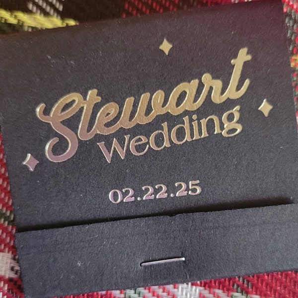 My Apartment Sparkle Matches - Personalized 30 Strike Matchbooks ...