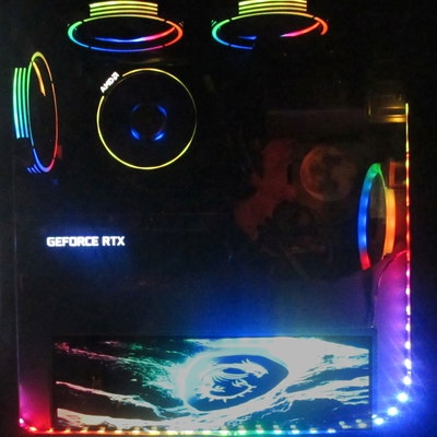 Custom Rgb Pc Case Light Decoration Board Panel Water Cooling Pc Decor ...