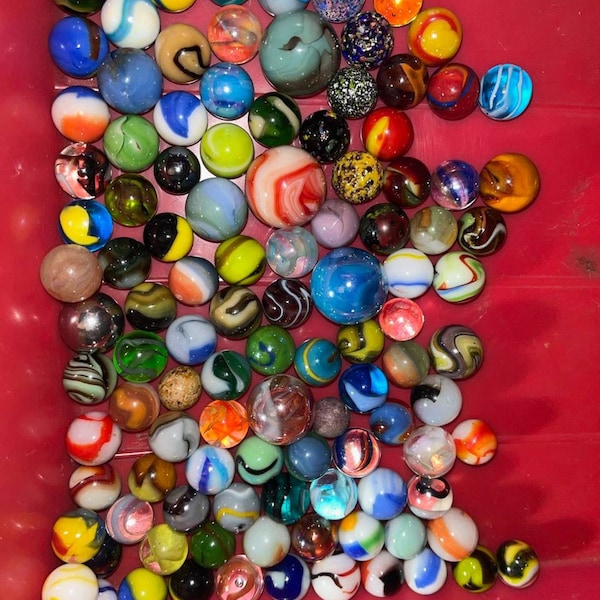 5 Gorgeous Premium Daves Appalachian Swirl Patriot Marbles, 18mm 20mm 3 ...