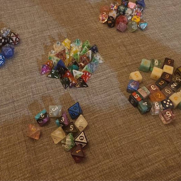 Mystery Bulk Random Dice Scoop Mixed Dnd Polyhedral Scoop of Dice ...