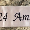 Custom Embroidered Pageant Sash With Caroline Font - Etsy