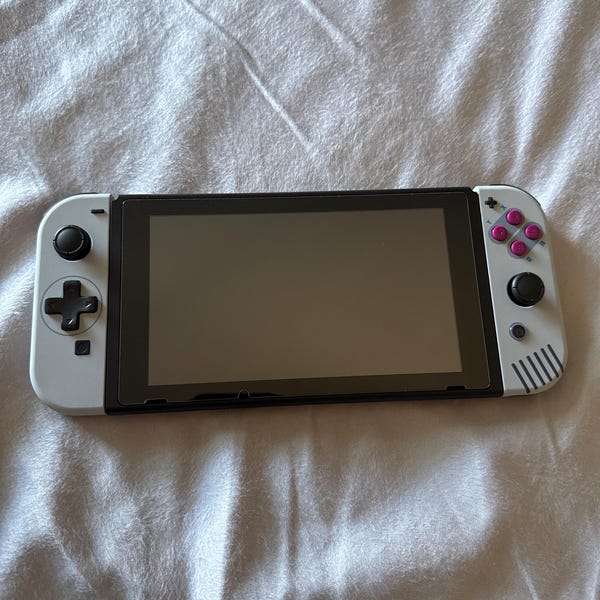 New Custom Nintendo Switch White D-pad Joy-con Controller! - Etsy